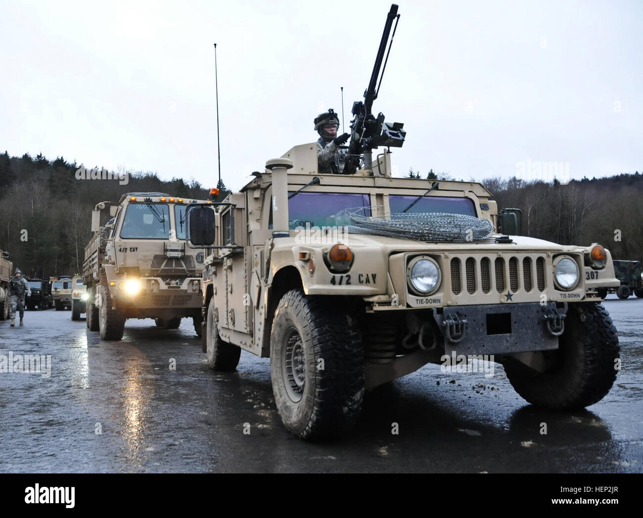 Dragoon troopers assigned to 4th Squadron, 2nd Cavalry Regiment start ...
