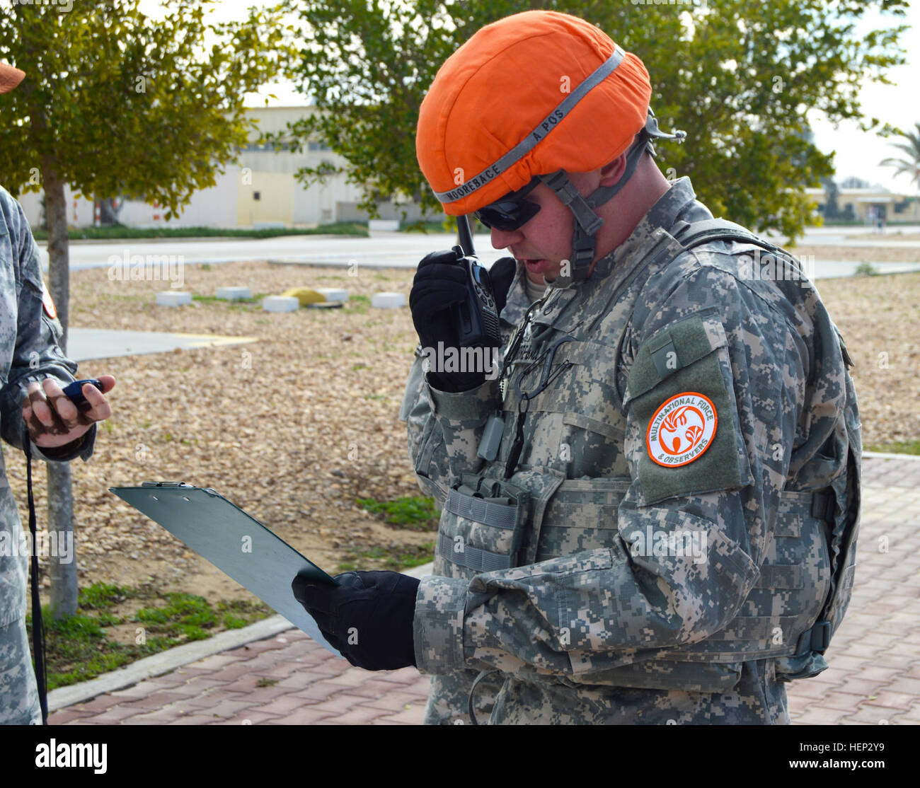 A National Guardsman calls in a 9-line medevac during the Task Force ...