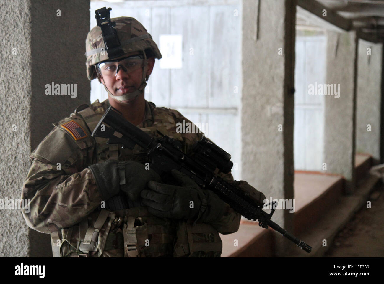 Pfc. Jonathan Ngeny, Radio Telephone Operator, with Recon, Mortars and ...