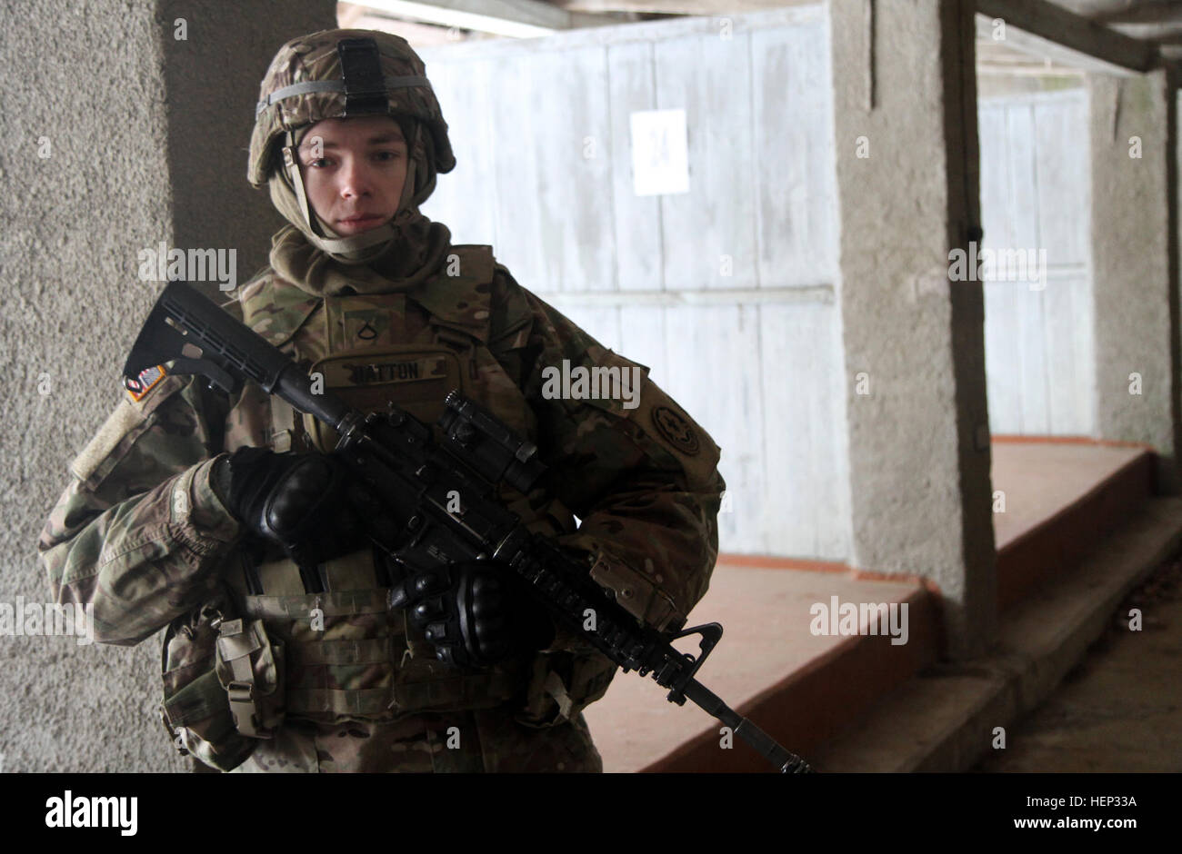 Pfc. Logan Hatton, Rifleman, with Recon, Mortars and Tac, 1st Cavalry ...