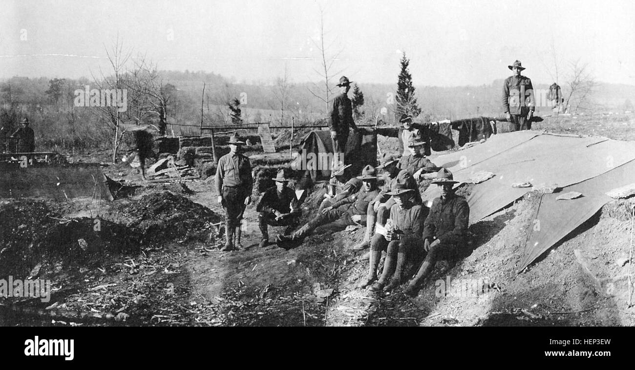 1918 Camp Crane Field Training - Guthsville Station Stock Photo - Alamy