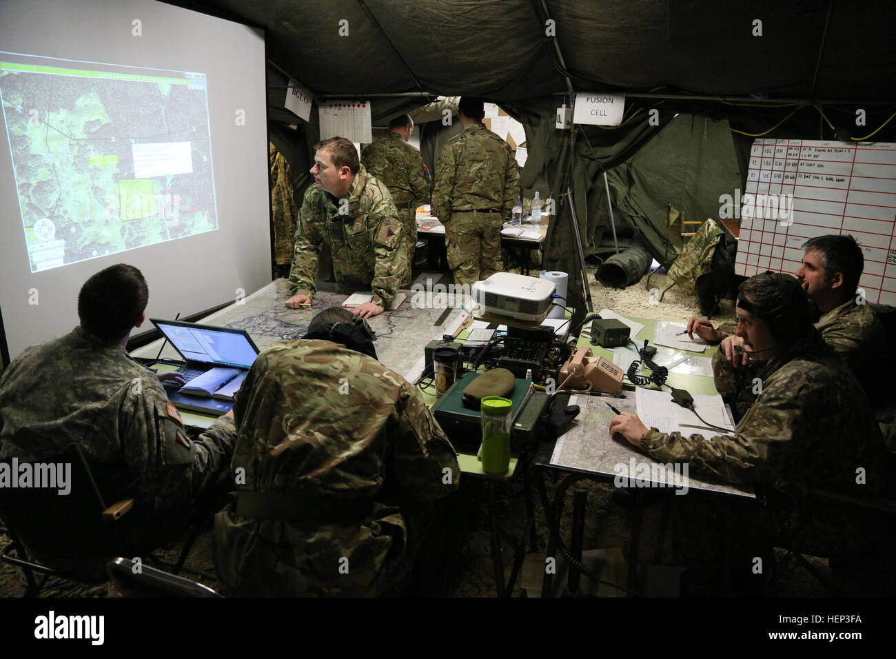 British Army soldiers of 1st Battalion, The Mercian Regiment conduct ...