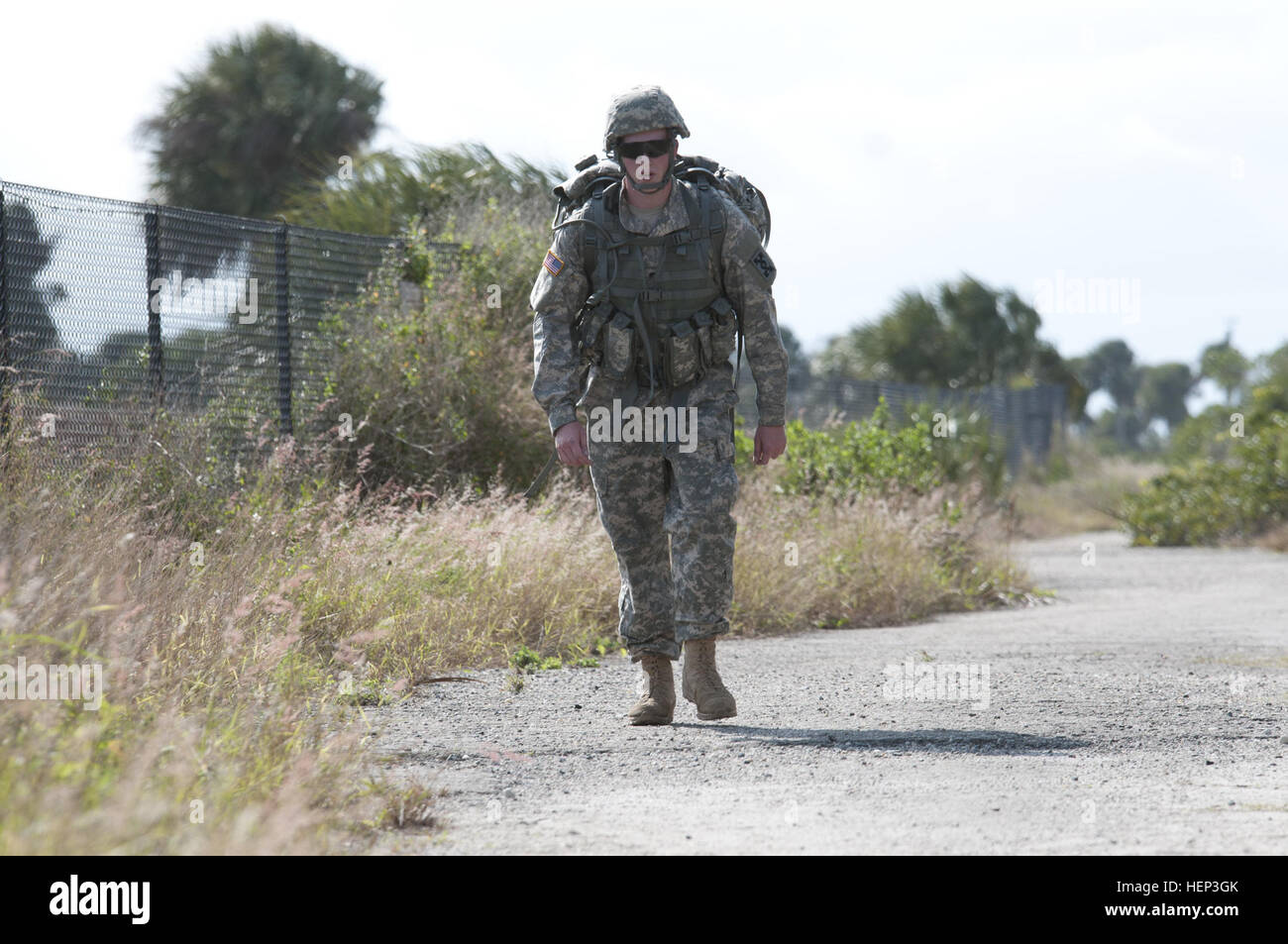 Army Spc. Connor J. Flanders, a Sanford, Fla., native serving as a ...