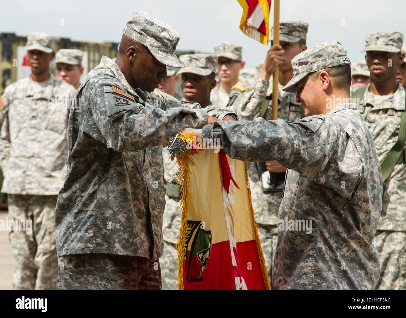 Command Sgt. Maj. Frank Graham, left, senior enlisted advisor for the ...