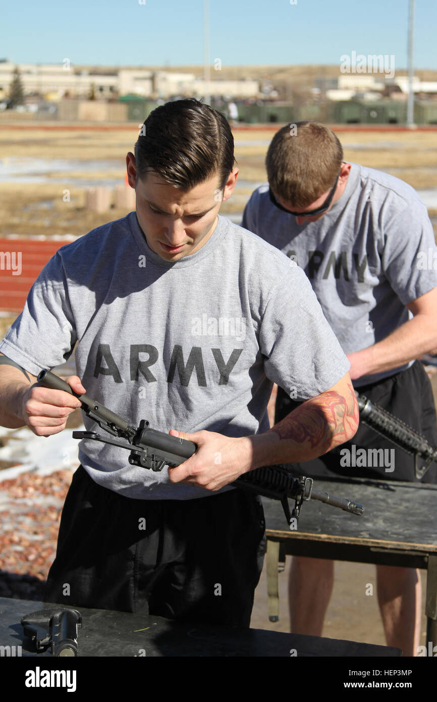 Spc. Kyle Gray Staff (left) and Sgt. Luke Johnson (right), explosive ...