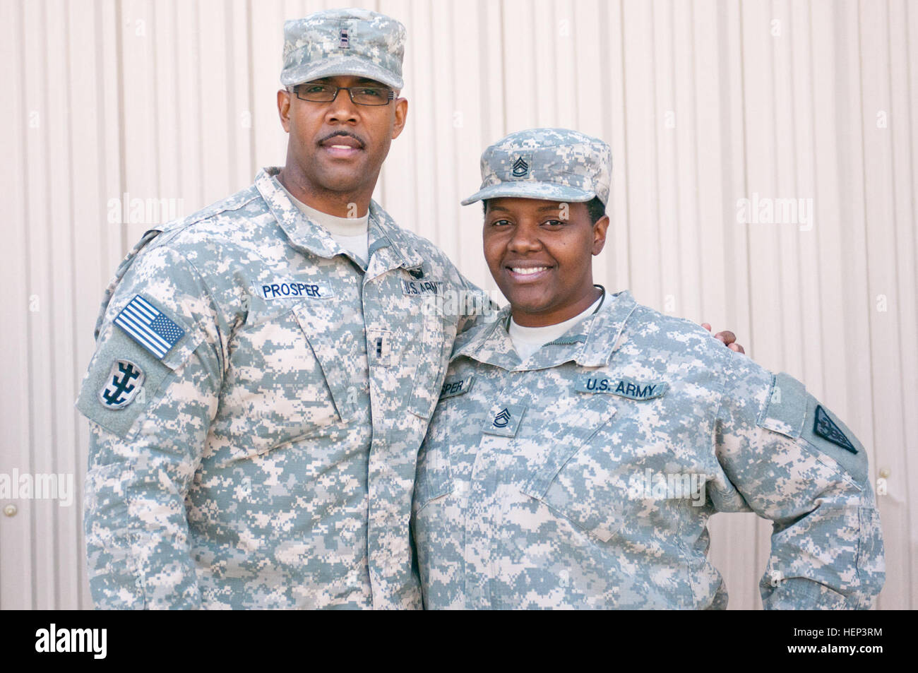 Chief Warrant Officer 2 Weaver Prosper (left) and Sgt. 1st Class ...
