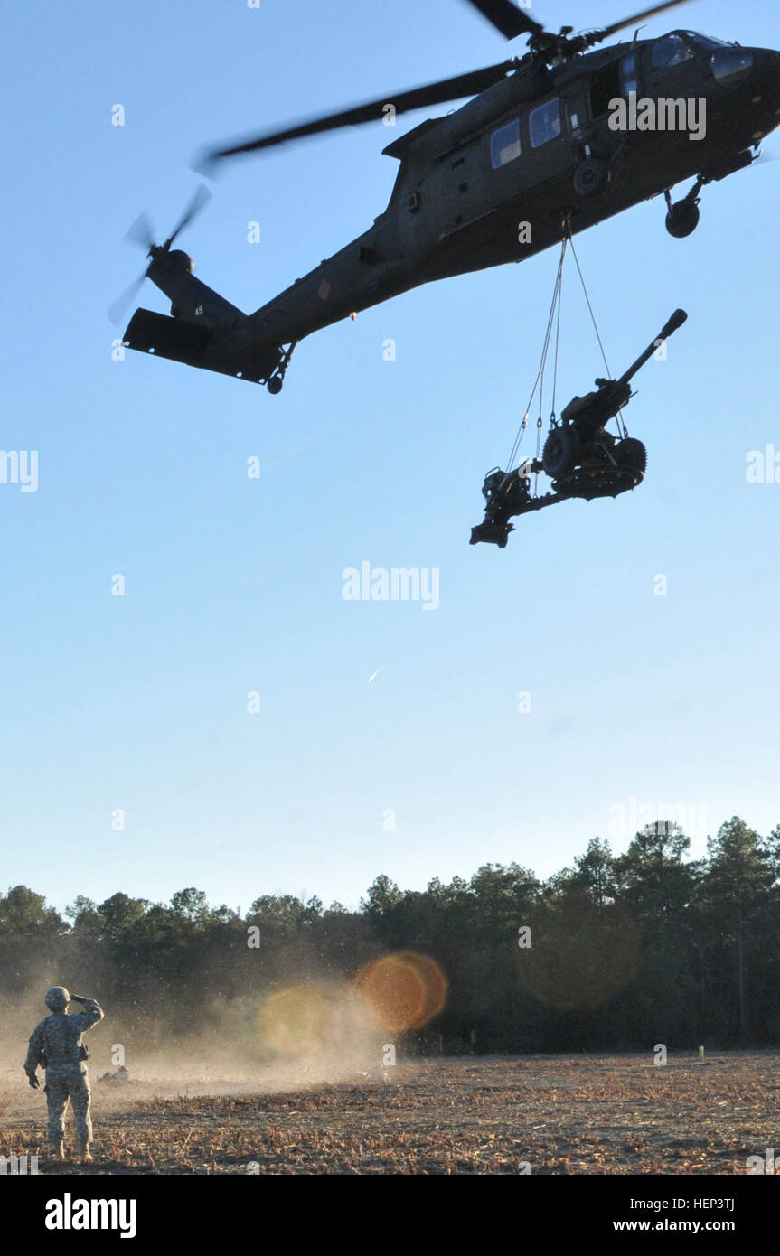 A paratrooper assigned to 2nd Battalion, 319th Airborne Field Artillery Regiment, 2nd Brigade ...
