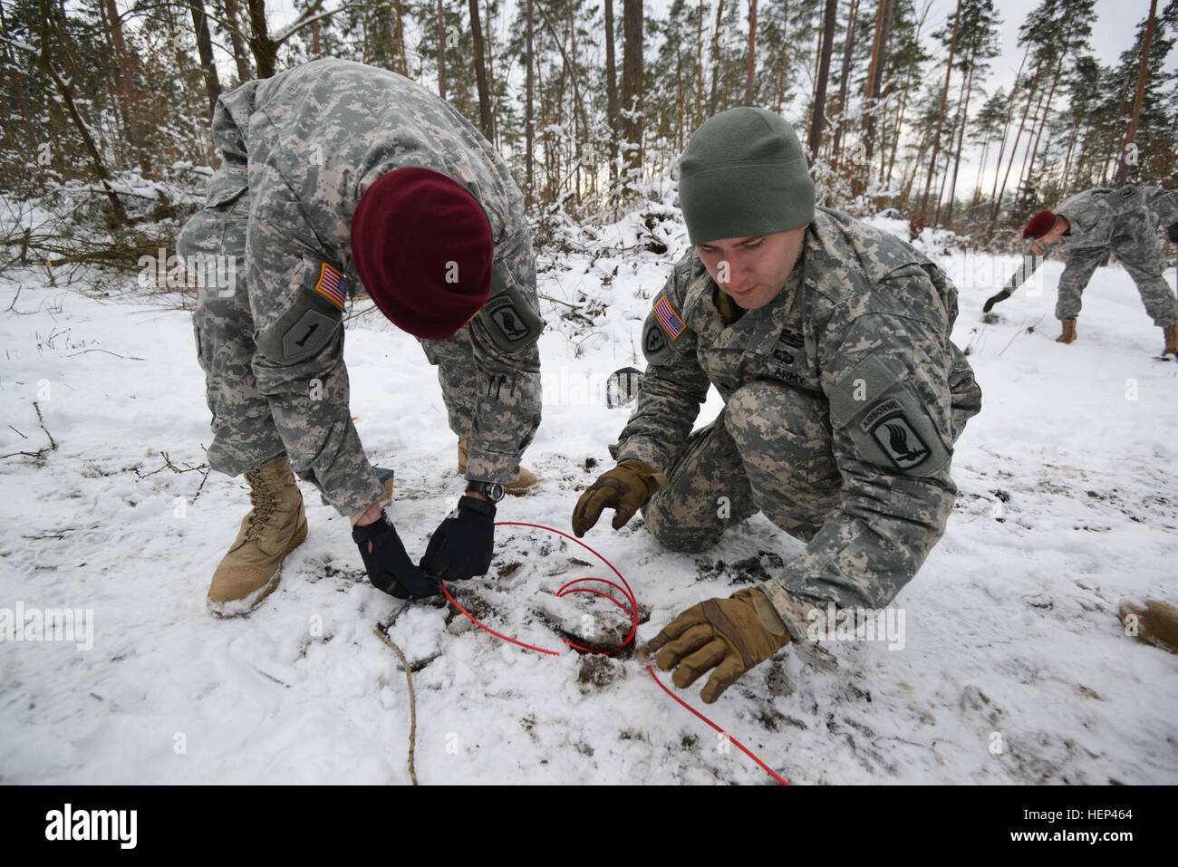 U.S. Soldiers, assigned to 173rd Airborne Brigade, attend the 7th Army ...