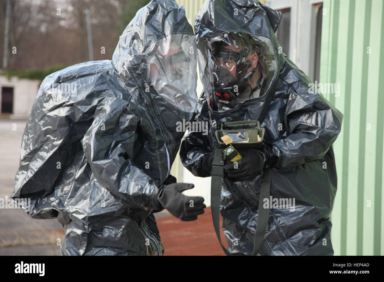 On right, Sgt. Eric Song, survey team noncommissioned officer, 773rd ...