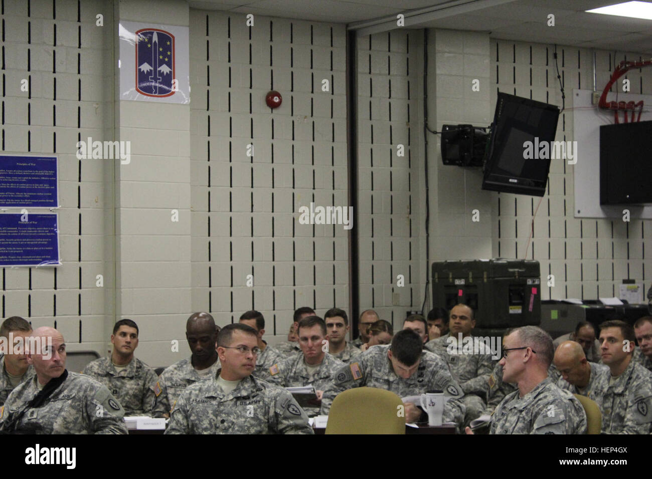 The commanders and staff of “Bronco Brigade,” 3rd Brigade Combat Team ...