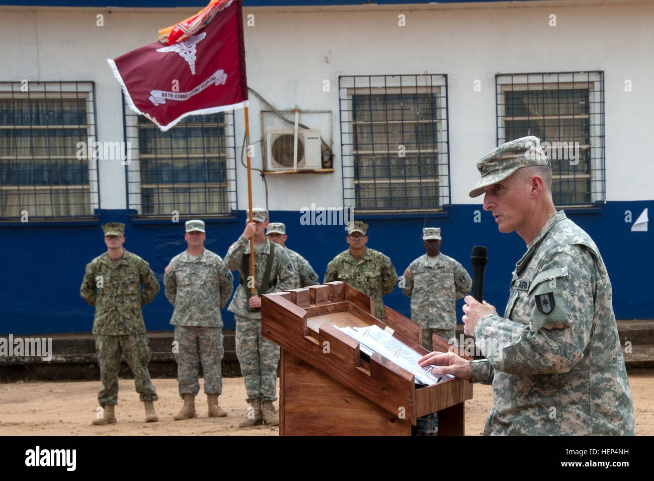 Col. Edward Bailey, commander of Task Force Eagle Medic and the 86th ...
