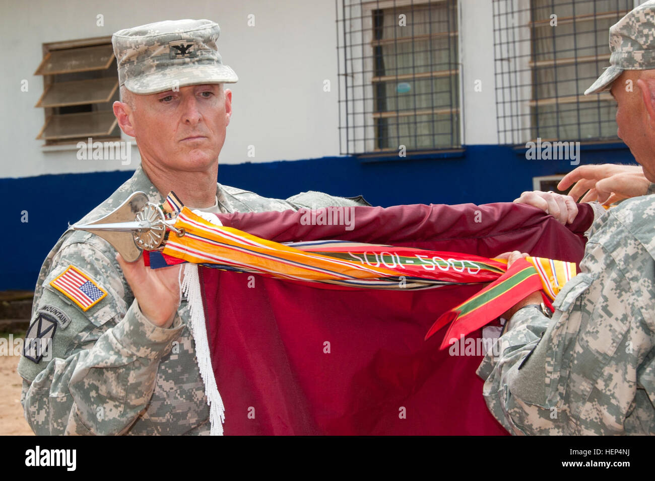Col. Edward Bailey, commander of Task Force Eagle Medic and the 86th ...
