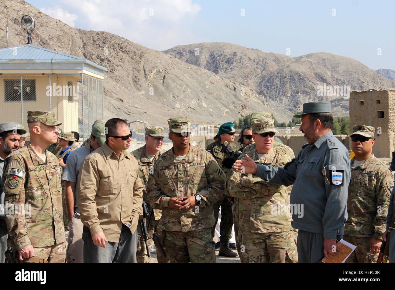 The commander of the Nangarhar police Regional Logistics Center ...