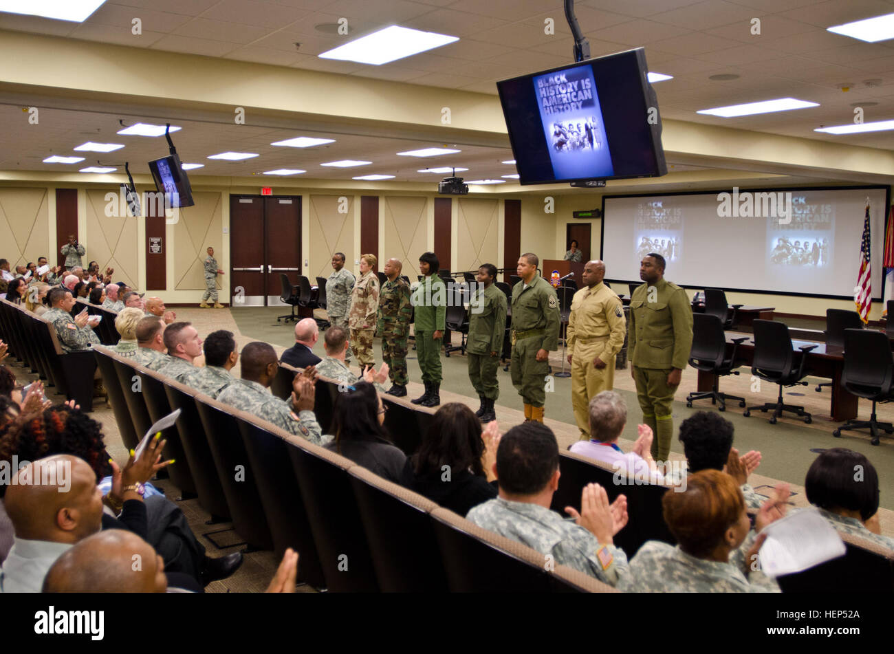 U.S. Forces Command and U.S. Army Reserve Command employees, dressed in ...