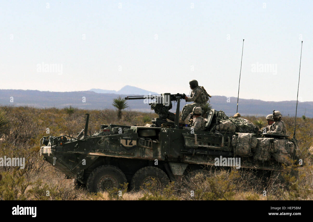 Stryker team from 4th Battalion, 17th Infantry Regiment, 1st Stryker ...