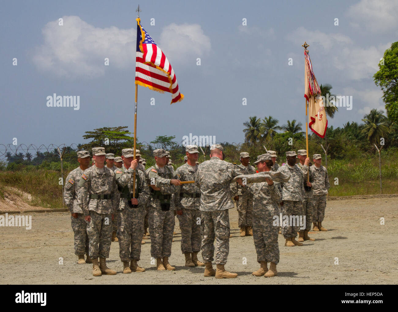 101st airborne division air assault color casing ceremony hi-res stock ...