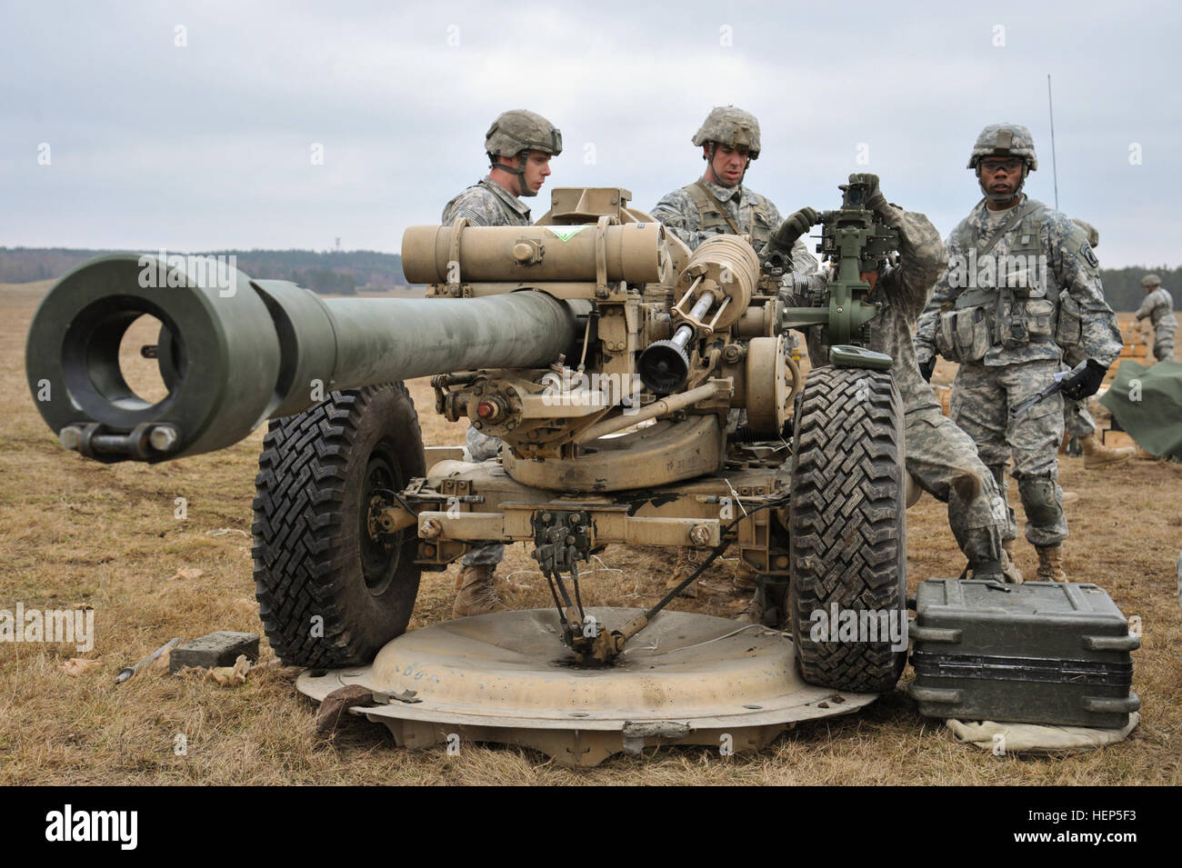 U.S. Army paratroopers assigned to 4th Battalion, 319th Airborne Field Artillery Regiment, 173rd ...