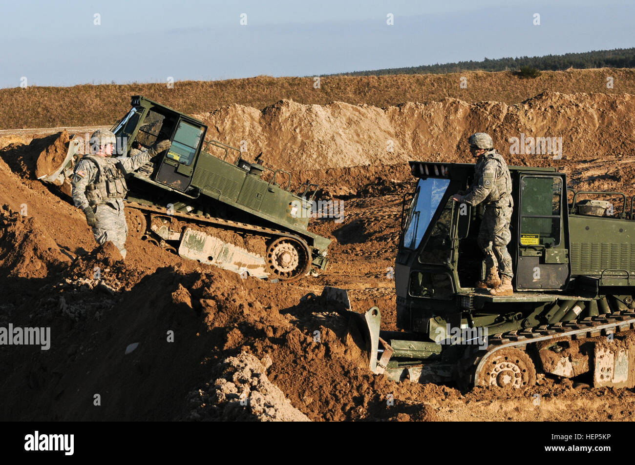 Troopers assigned to Regimental Engineer Squadron, 2nd Cavalry Regiment ...