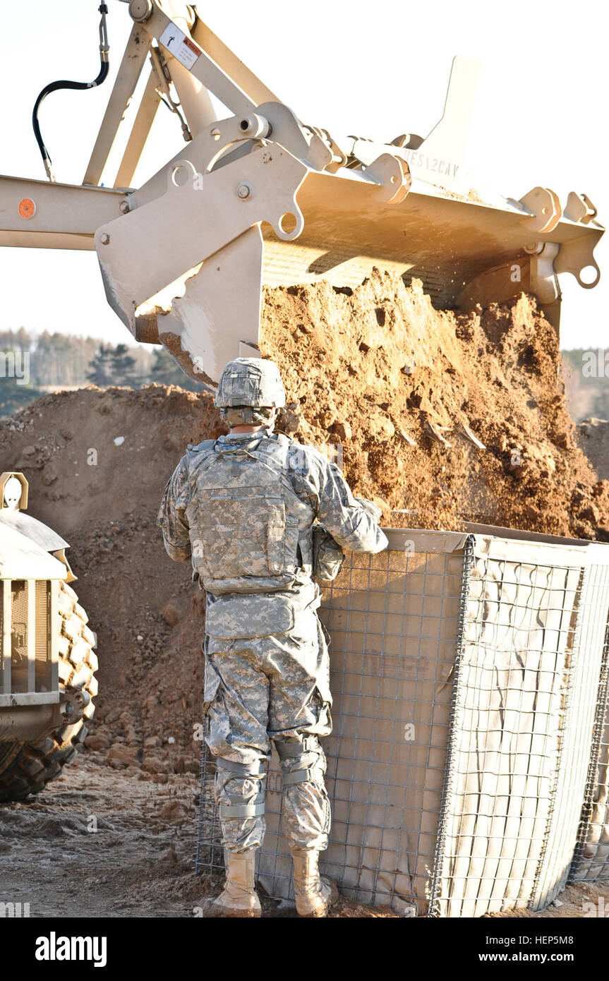 Troopers assigned to Regimental Engineer Squadron, 2nd Cavalry Regiment ...