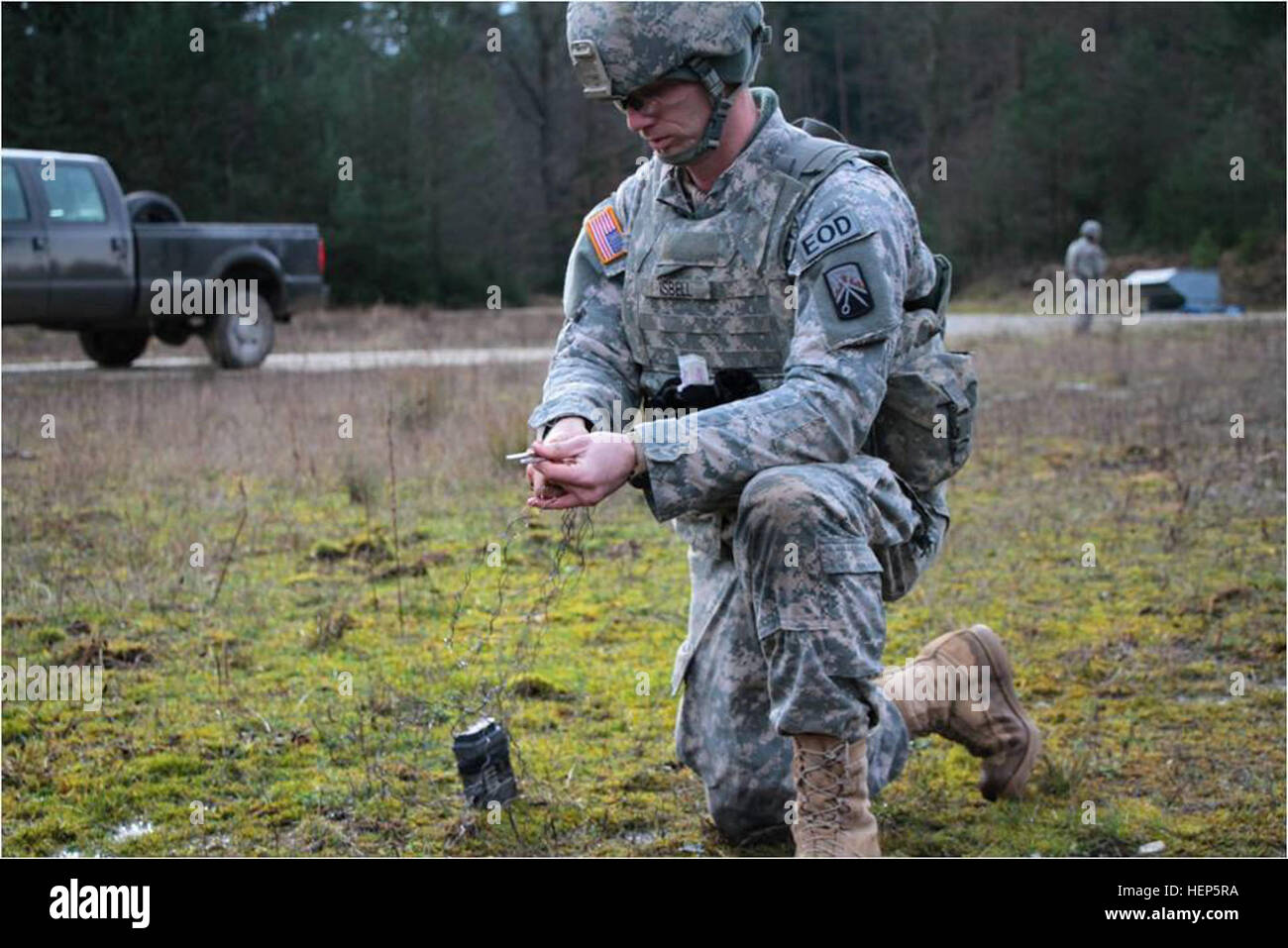 Explosive Ordnance Disposal Technician Spc. Andrew Isbell from the ...
