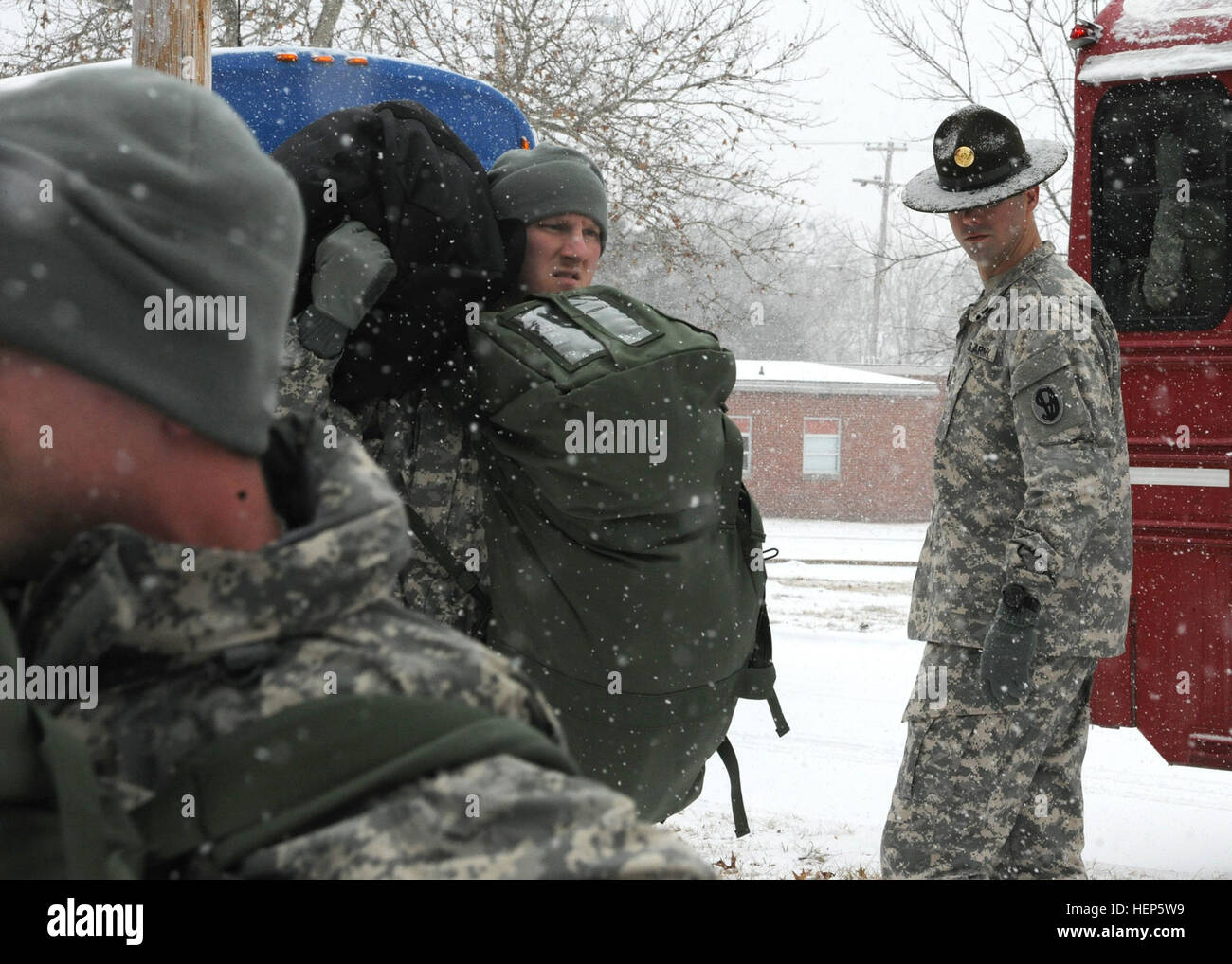 Sgt. 1st Class Issac Schmidt, 3rd Bn., 339th Regiment drill sergeant ...
