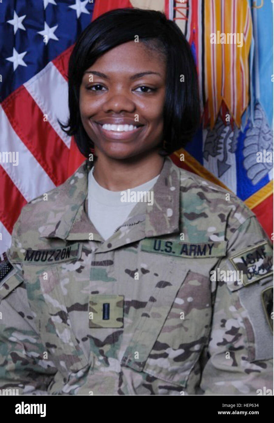 A photo of 1st Lt. Jessica Mouzzon, a protocol officer for the 3rd ...