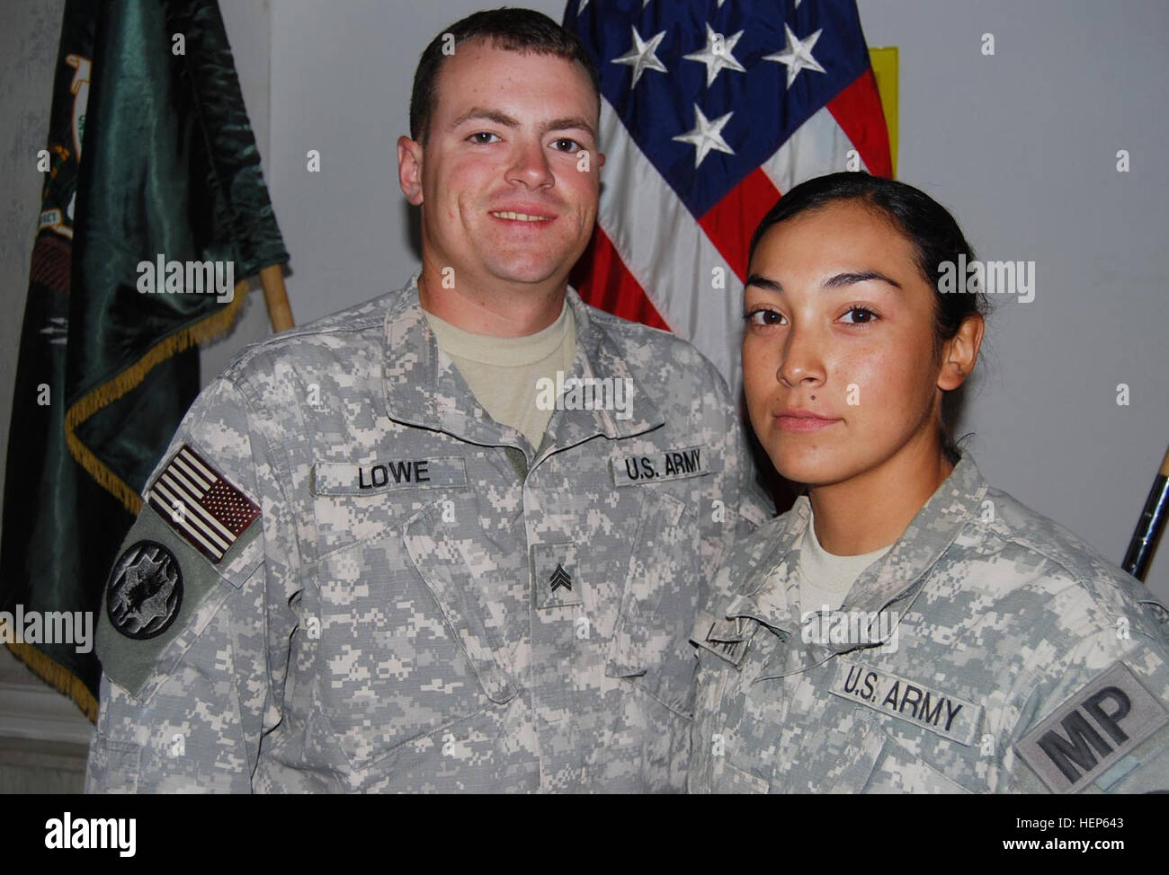 Sergeants Ryan and Erika Lowe, members of the 64th and 401st Military ...