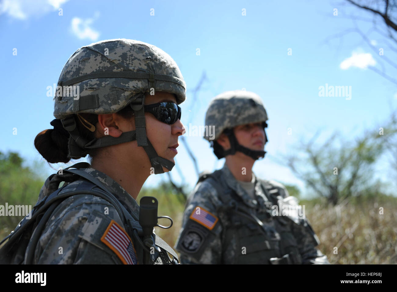 Female Soldiers from the 271st Human Resources Company, U.S. Army ...