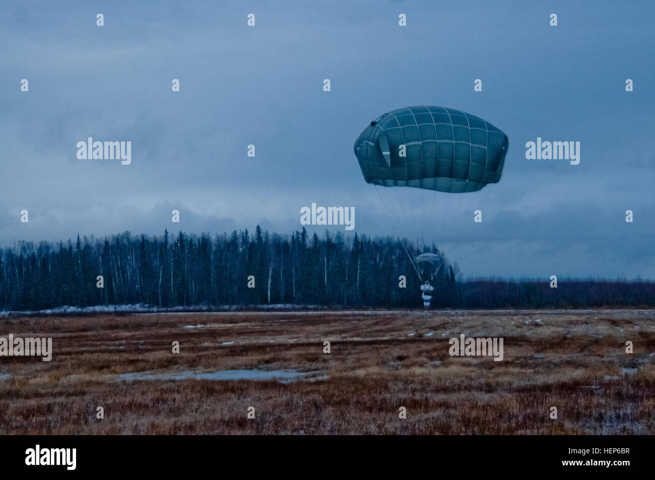 A paratrooper with U.S. Army Alaska’s 4th Infantry Brigade Combat Team ...