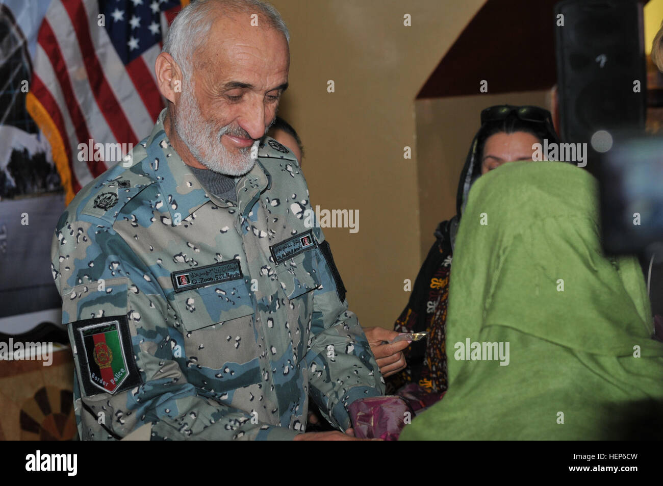 Brig. Gen. Abdul Hai Atrafi, commander, Afghanistan Border Police 503rd ...