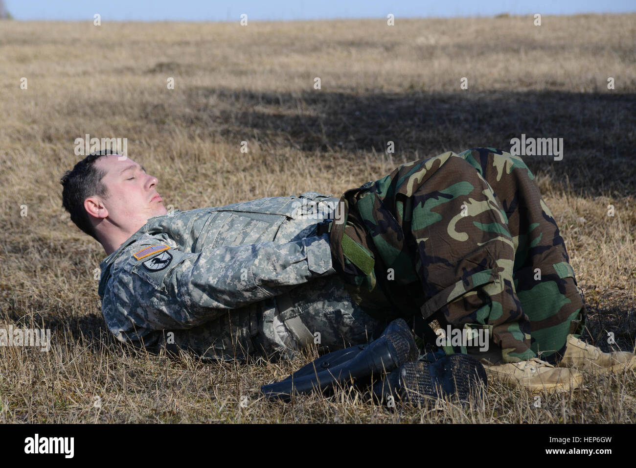 U.S. Army Staff Sgt. Brandon Beene, assigned to U.S. Army Garrison ...