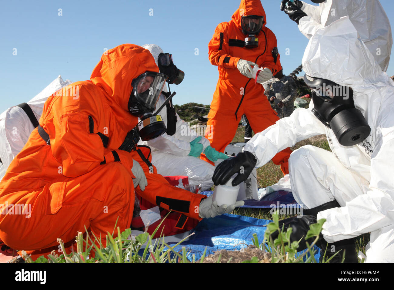 A combined sampling team of Soldiers from the 7th Civil Support Command ...