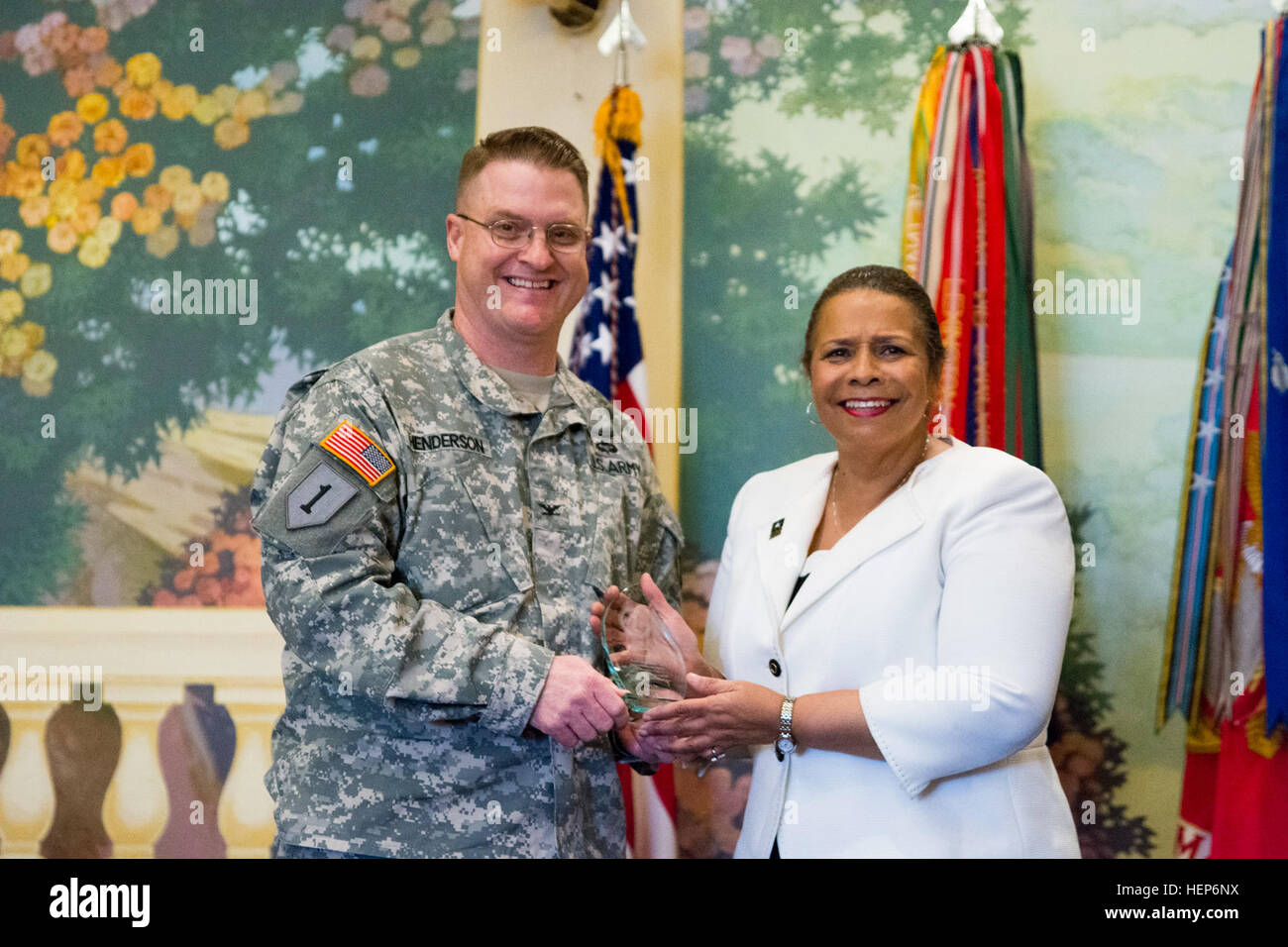 Joint Base Myer-Henderson Hall Commander Col. Mike Henderson presents ...