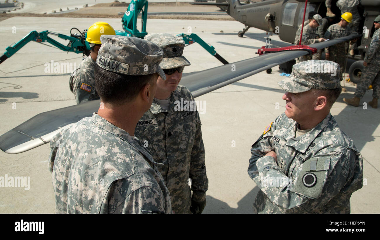 U.S. Army Lt. Gen. Stephen R. Lanza, commanding general, I Corps, meets ...