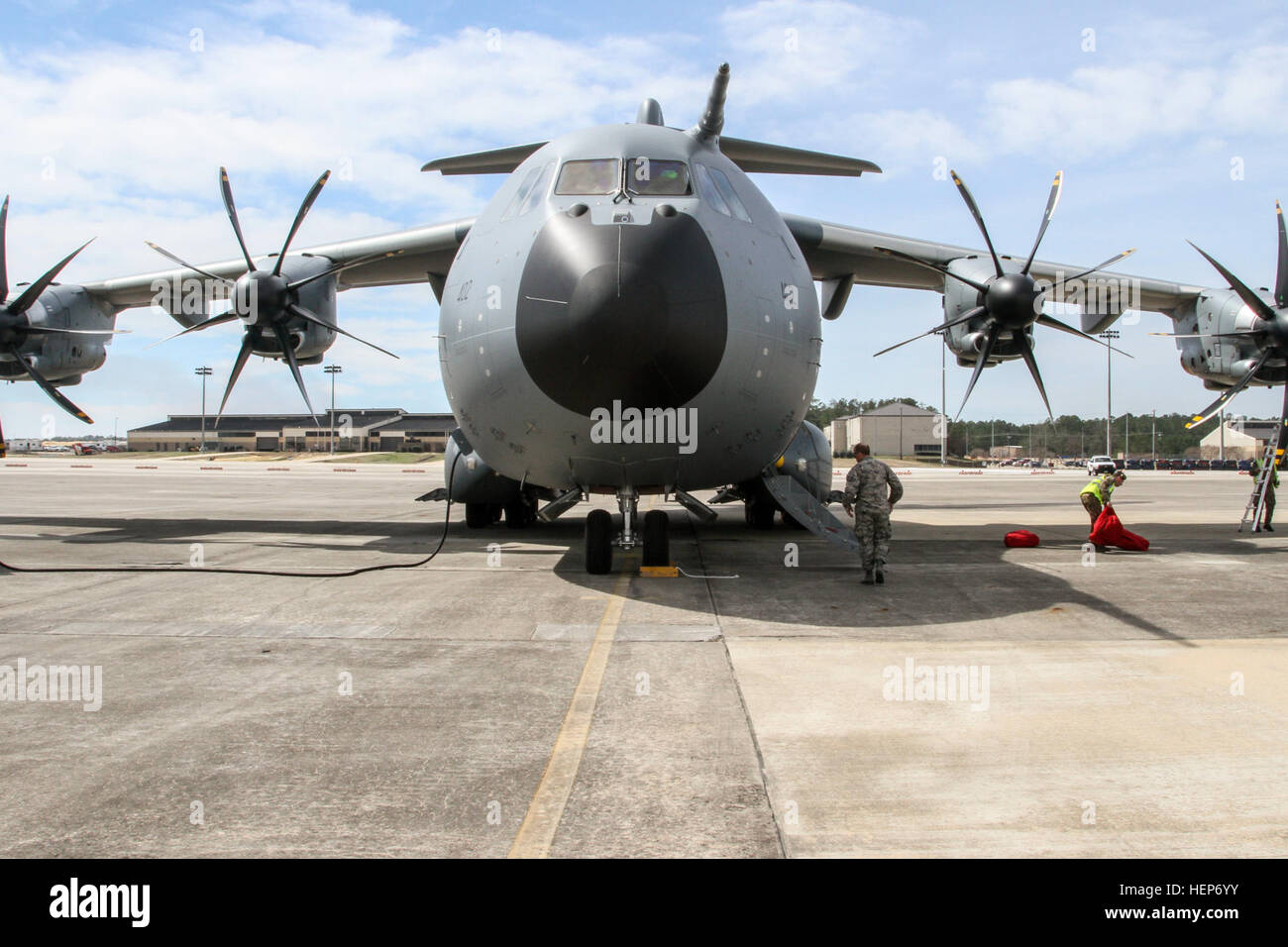 An A400M Atlas, the British Royal Air Force’s newest airlift aircraft ...