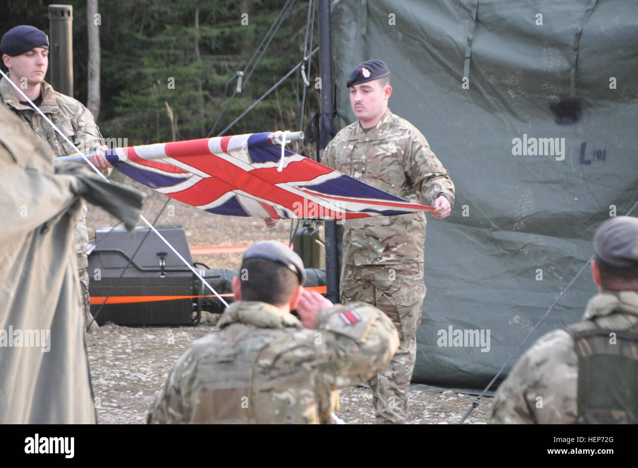 British soldiers from the United Kingdom's 1st Armoured Medical ...