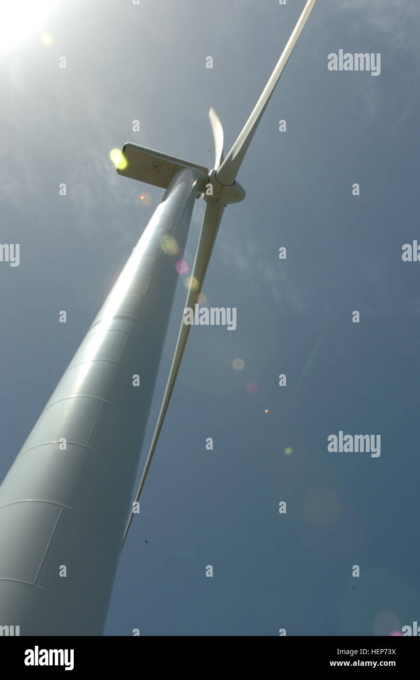 GUANTANAMO BAY, Cuba - The wind turbines on top of John Paul Jones Hill ...
