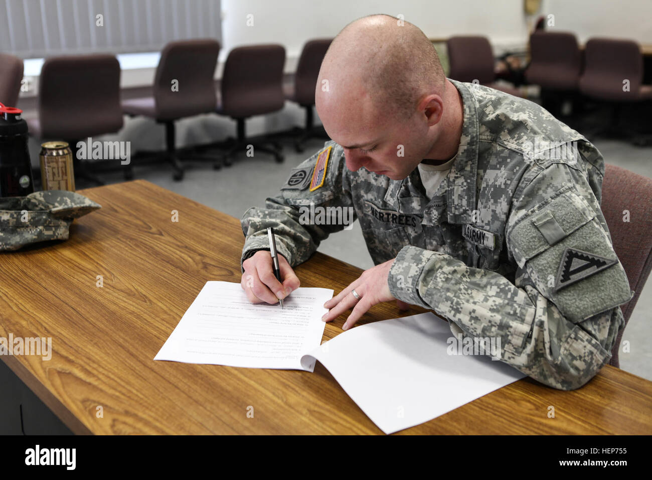 U.S. Army Sgt. Colin Vertress of Headquarters and Headquarters Company ...