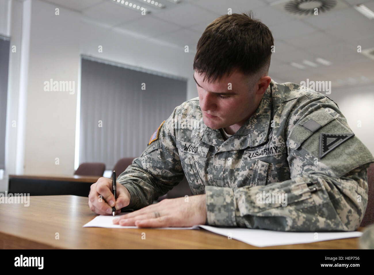 U.S. Army Sgt. Brandon Wood of Headquarters and Headquarters Company ...