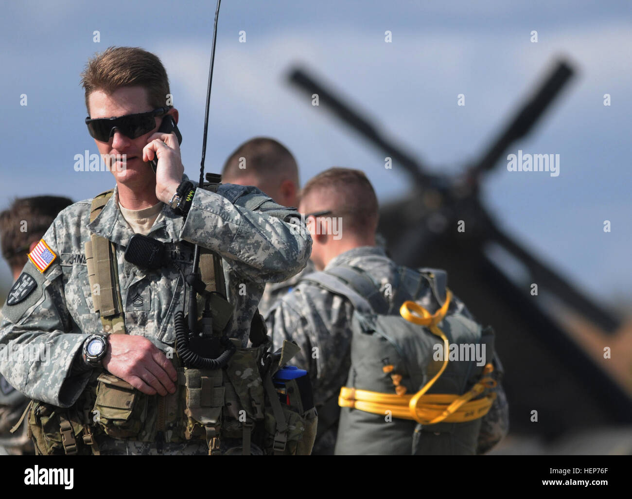 Sgt. 1st Class Brent Johnson of the 165th Quartermaster Company ...
