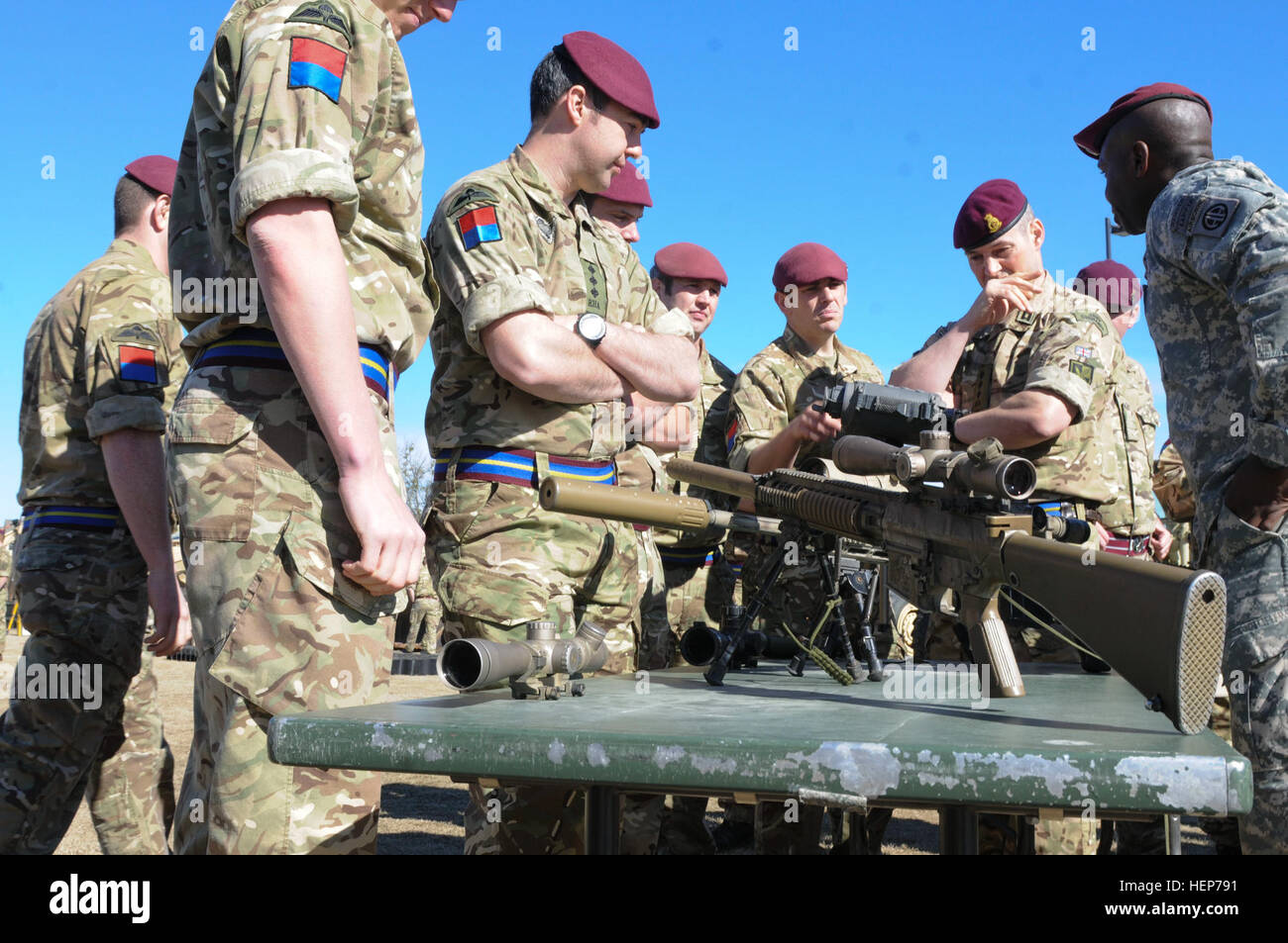 A paratrooper assigned to the 2nd Brigade Combat Team, 82nd Airborne ...