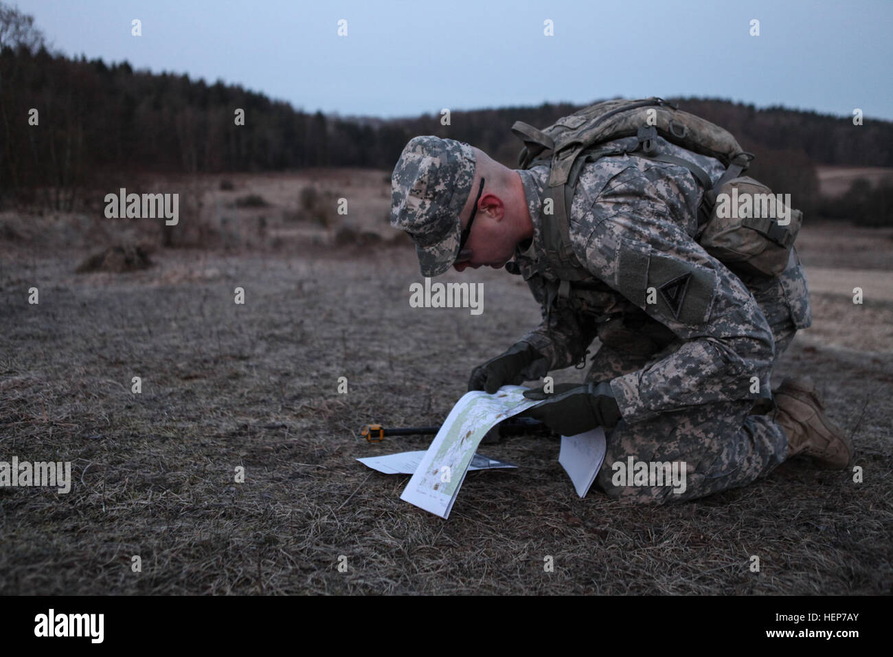 U.S. Army Spc. Brady Suit of Alpha Company, 1st Battalion, 4th Infantry ...