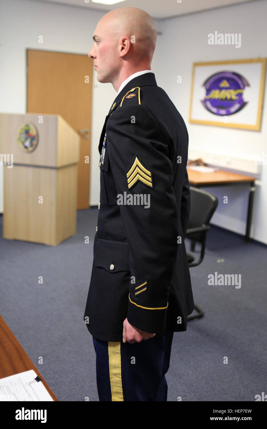U.S. Army Sgt. Colin Vertress of Headquarters and Headquarters Company ...