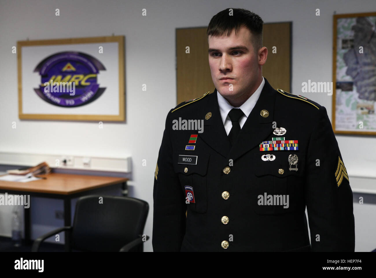 U.S. Army Sgt. Brandon Wood of Headquarters and Headquarters Company ...