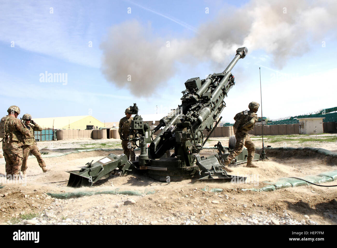 Artillerymen from 3rd Battalion, 320th Field Artillery Regiment, 3rd ...