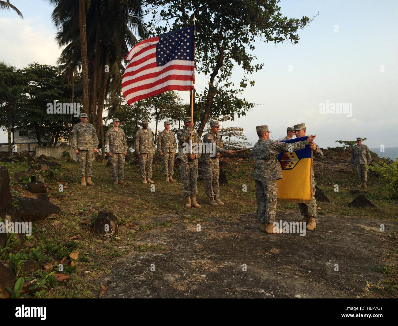 (From the left) Sgt. 1st Class Angel S. Morales and Col. Sven C ...