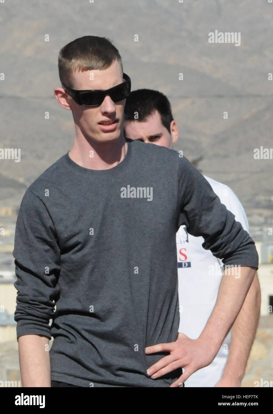 Spc. Terry Cartwright is training for track and field events at the ...