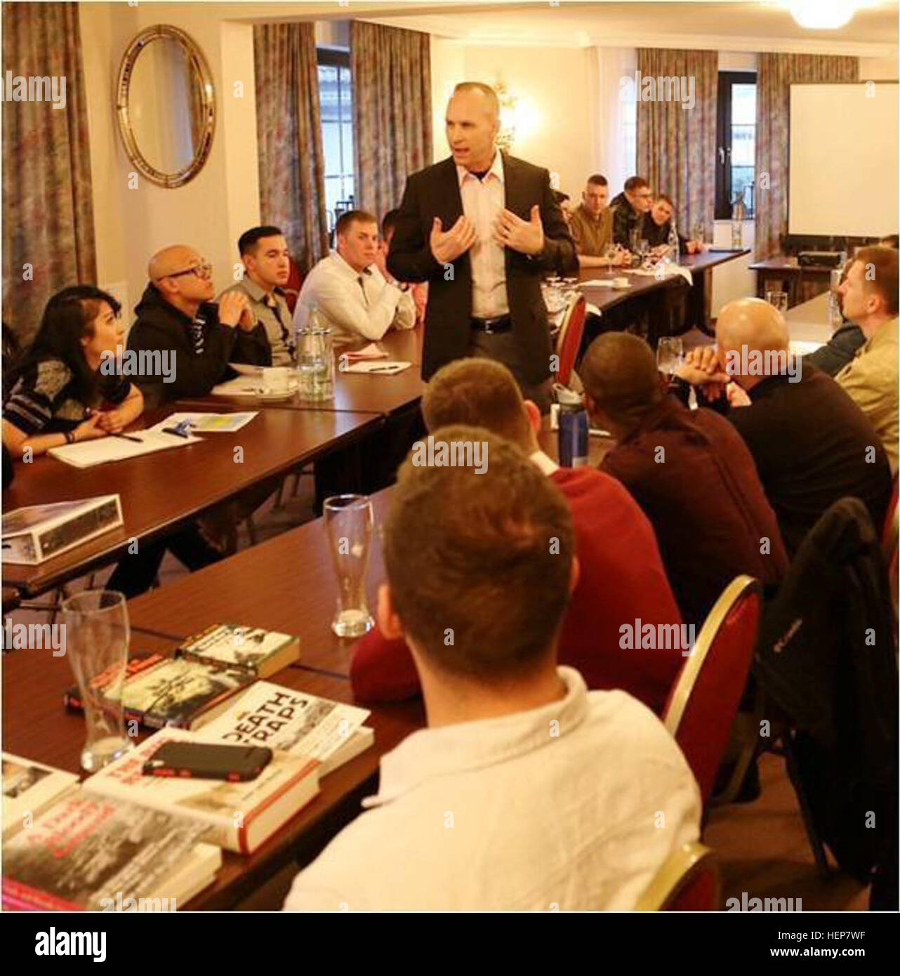 Command Sgt. Maj. Rodney Rhoades, the senior enlisted leader of the ...