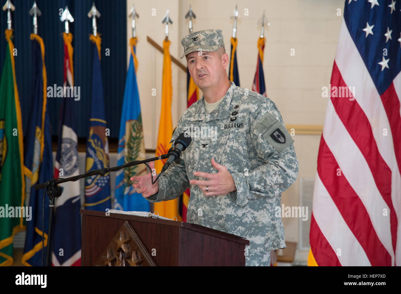 Col. Patrick M. Garman, the commander of the 1st Area Medical ...