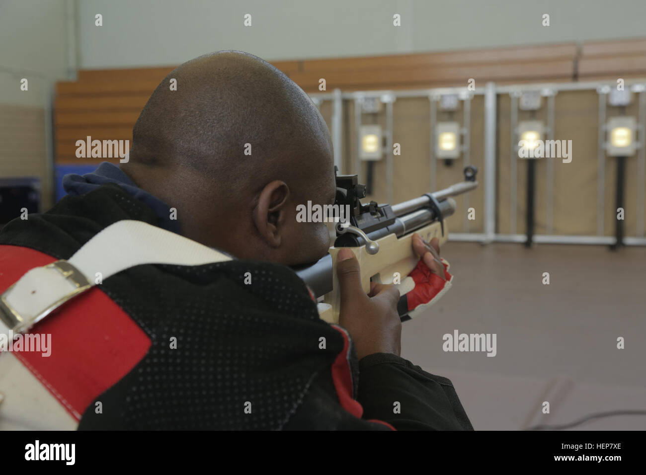 U.S. Army Capt. Noah Washington, Fort Sam Houston, Texas, prepares to ...